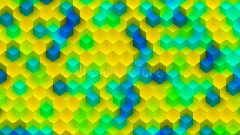 Colorful Background Made of Cubes Stock Illustration - Illustration of ...