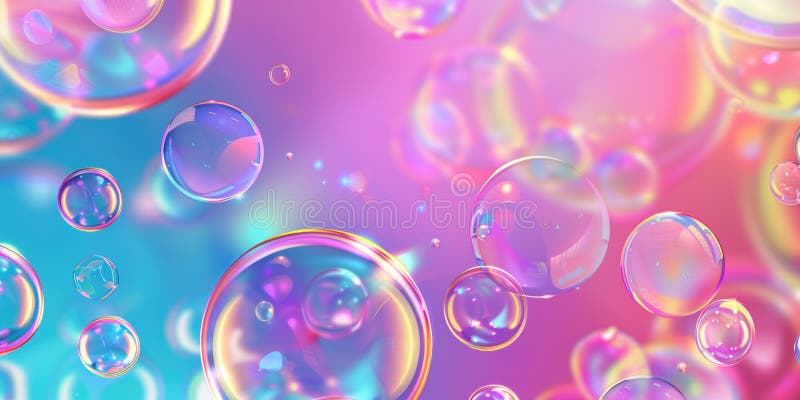A Colorful Background with Many Different Colored Bubbles Stock ...