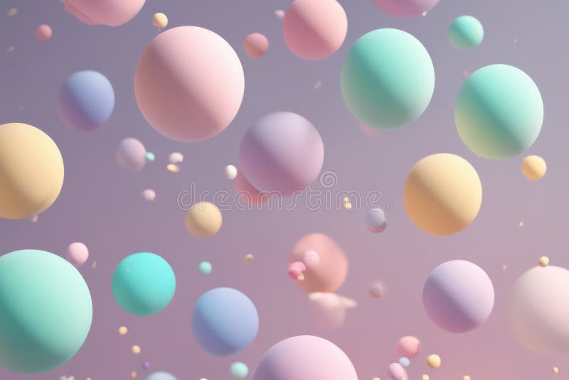 A Colorful Background of Many Different Colored Spheres Stock Photo ...