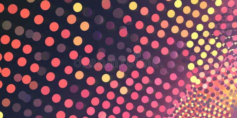 A Colorful Background with Many Small Circles Stock Illustration ...