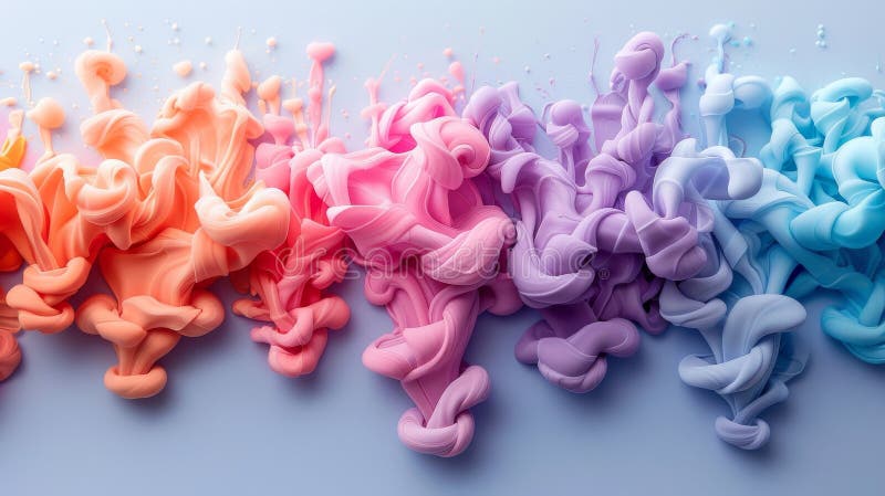 A Colorful Background of Paint of Various Colors. an Abstract ...