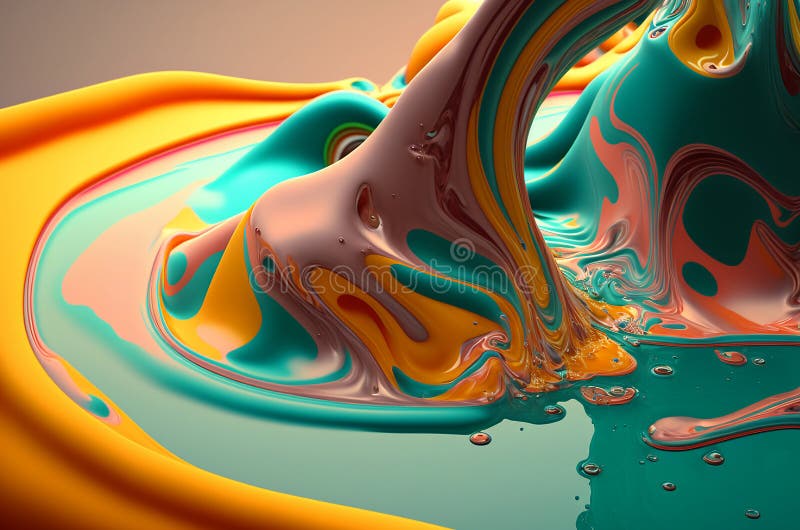 Colorful Background of Paint Water Wave Stock Illustration ...