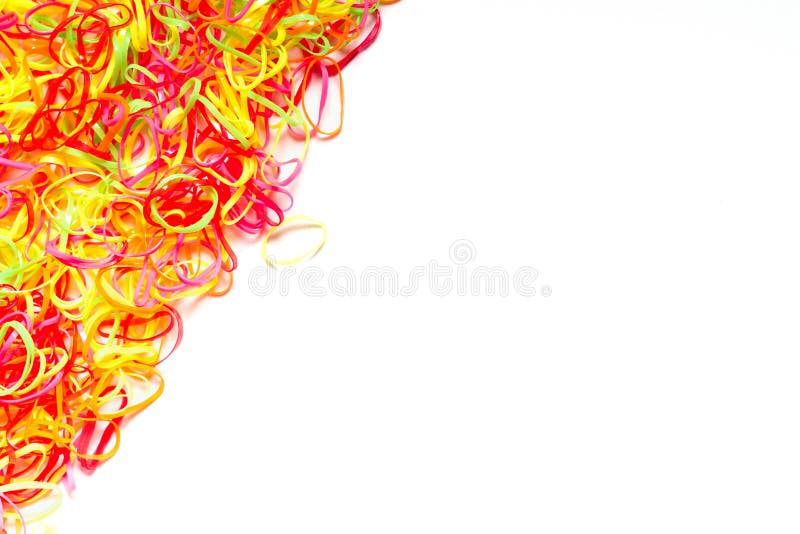 Colorful Background of Plastic Band Stock Photo - Image of material ...