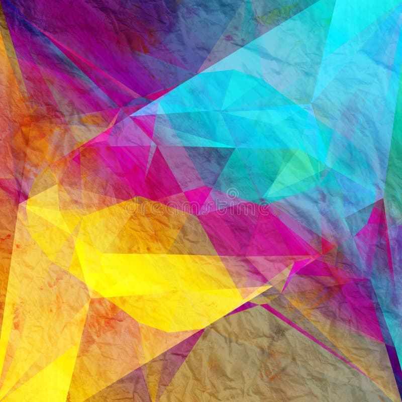 Colorful Background with Polygons Stock Illustration - Illustration of ...