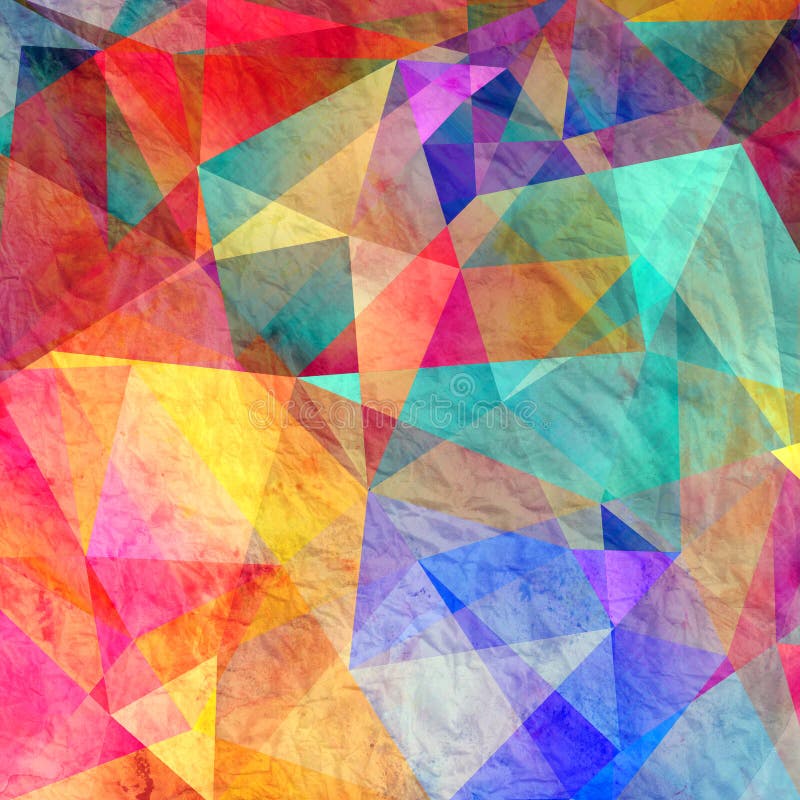 Colorful Background with Polygons Stock Illustration - Illustration of ...