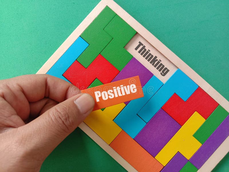 Colorful Background of Positive Thinking Stock Photo - Image of ...