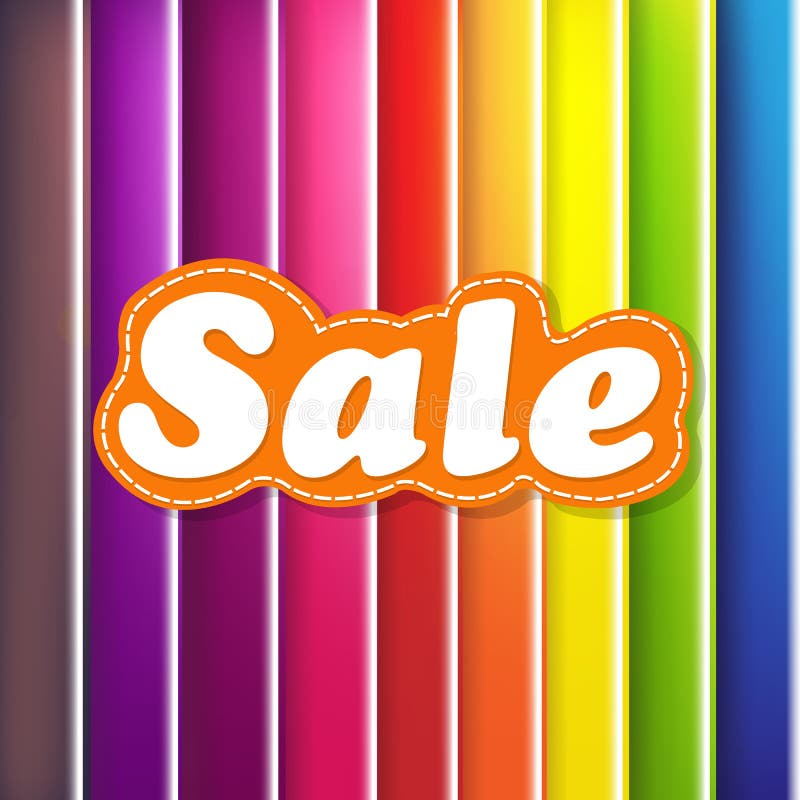 Colorful Background with Sale Text Stock Vector - Illustration of ...
