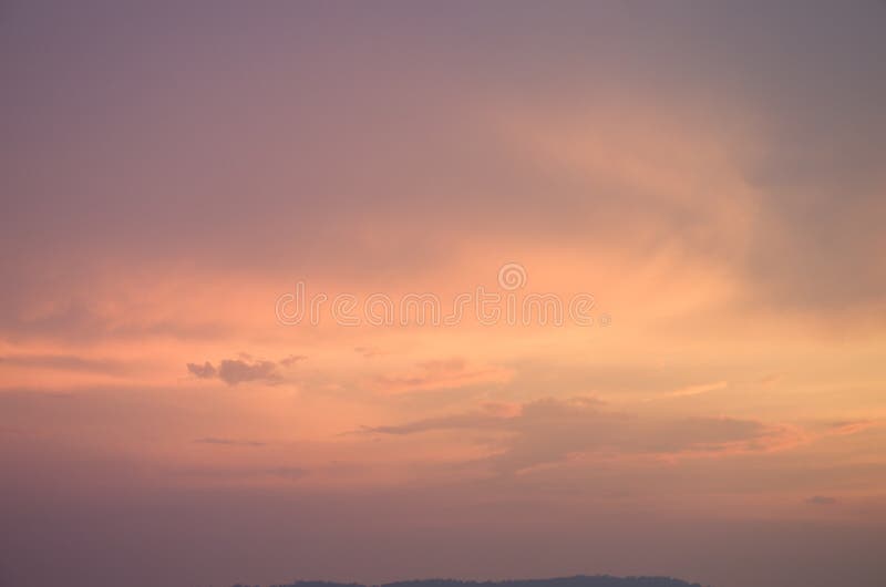Subtle Background of the Beautiful Pastel Sky Stock Image - Image of ...