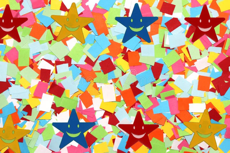 Colorful Background with Colorful Stars on the Top and Bottom of the ...