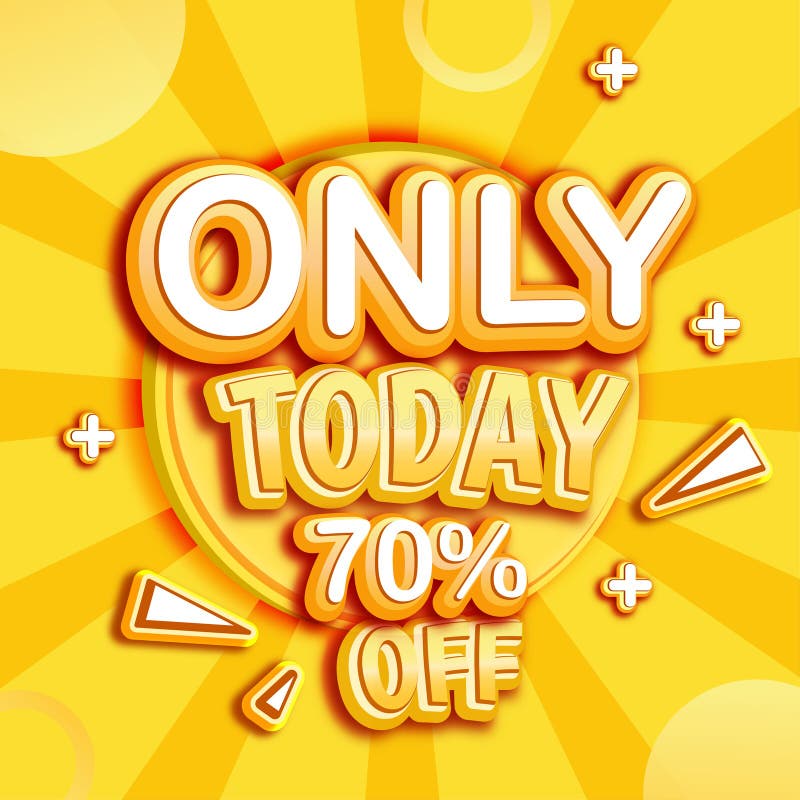 Colorful Background only Today Banner Sales Text Effect 3d Collection ...