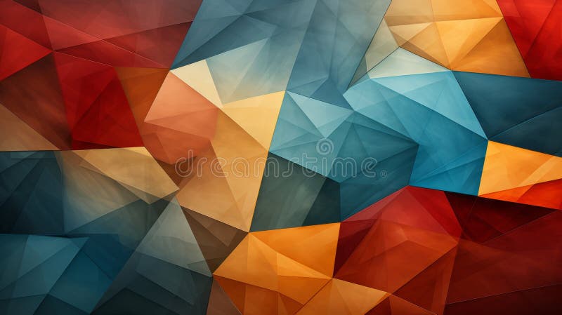 A Colorful Background with Triangles Stock Illustration - Illustration ...