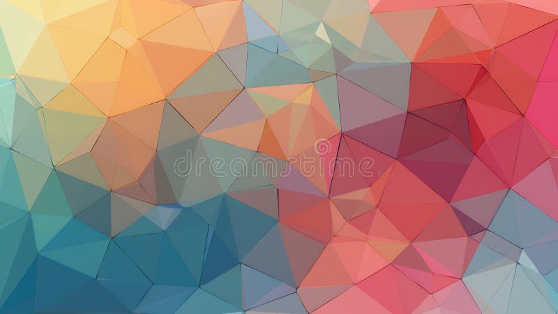Colorful Background with Triangles. the Background is Made Up of ...