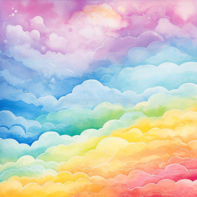 Colorful Background Generative Ai Stock Illustration - Illustration of ...