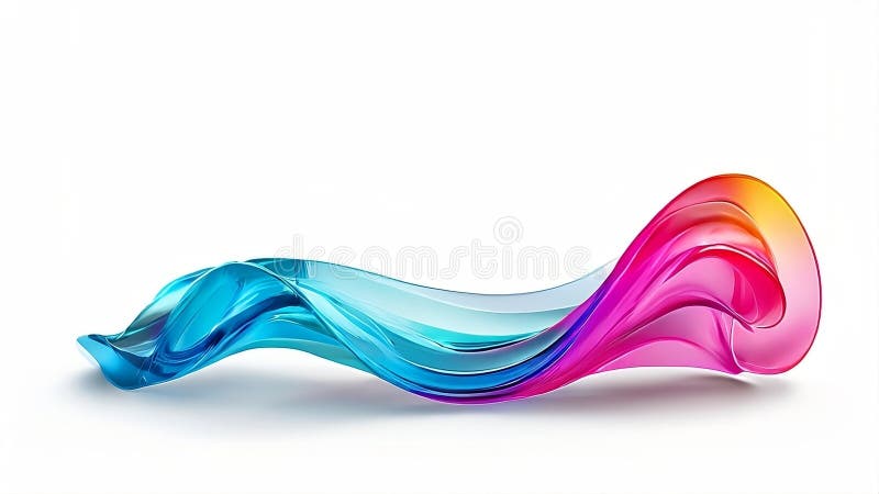 Colorful Background Wave Ribbon - Symbol - a Rainbow Design in the ...