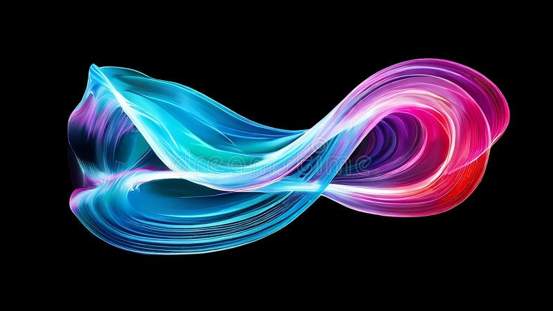 Colorful Background Wave Ribbon - Symbol - a Rainbow Design in the ...