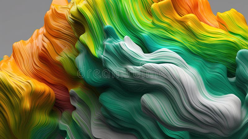 Colorful Background with Waves. Abstract Multi Coloured Background ...