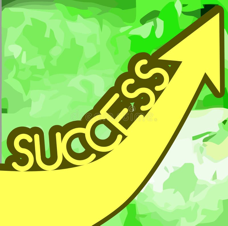 Colorful Background with Word Success Stock Illustration - Illustration ...
