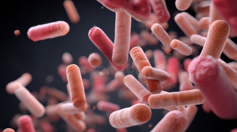 Colorful Bacteria in a Dynamic Environment Showcasing Microbial ...