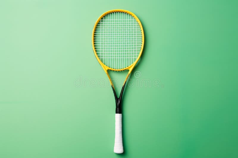 Colorful Badminton Racket Display Stock Illustration - Illustration of ...