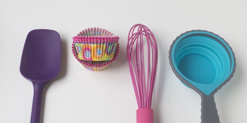 Colorful baking stock image. Image of whisk, purple, pink - 75695879