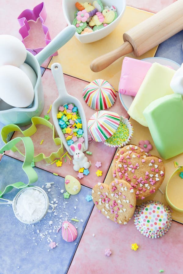 Colorful Baking Ingredients Stock Image - Image of sweets, vertical ...