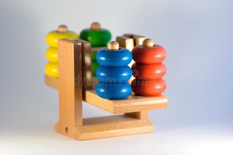 Colorful Balance Weight Scale 2 Stock Image - Image of wooden ...