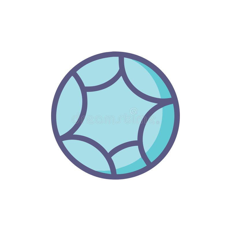 Colorful Ball Icon for Fun Activities Stock Illustration - Illustration ...