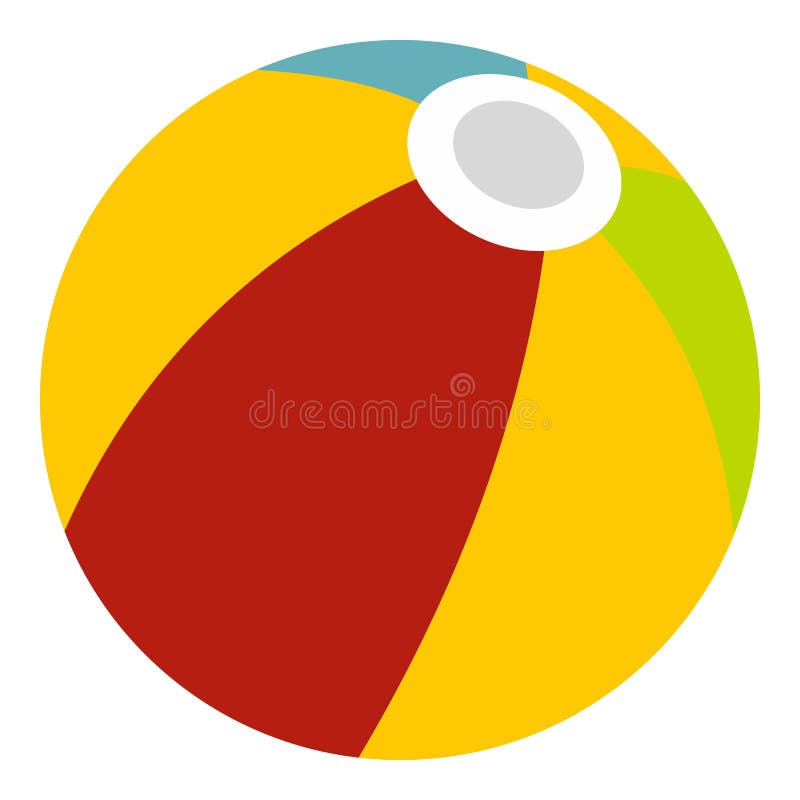 Colorful Ball Icon, Cartoon Style Stock Illustration - Illustration of ...