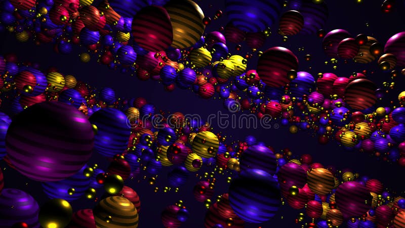 Colorful Ball Particle Animation Background Stock Video - Video of ...