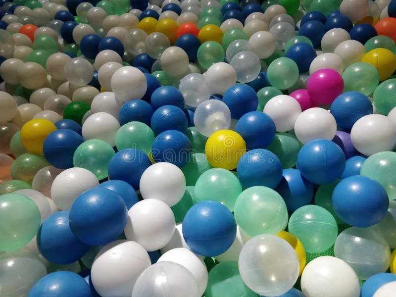 Colorful Ball Pit on Kids Playground Stock Photo - Image of playground ...