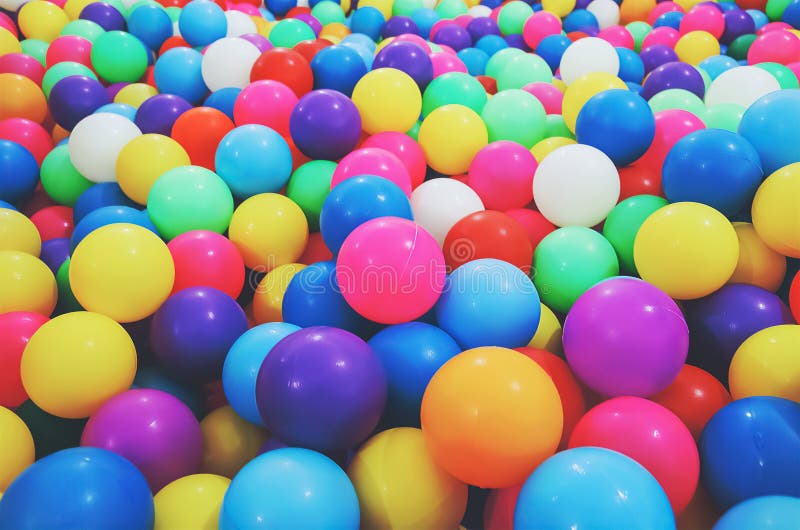 Colorful Ball in Playground Stock Image - Image of bright, plastic ...