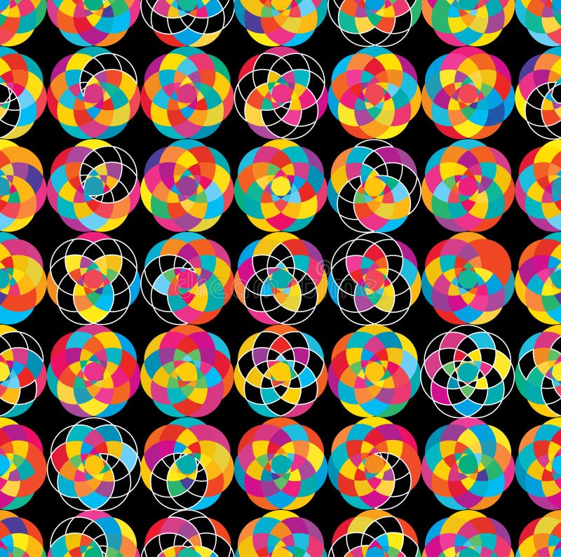 Bubble Colorful Abstract Seamless Pattern Stock Vector - Illustration ...