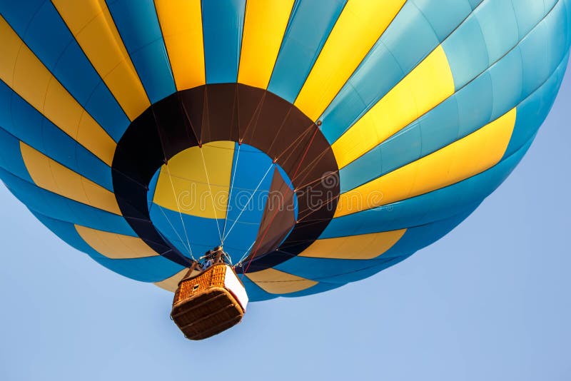 Colorful Balloon Flying in the Blue Sky Stock Image - Image of airborne ...