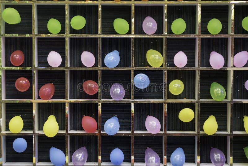 Colorful Balloon Game at a Local Fair Stock Image - Image of holiday ...