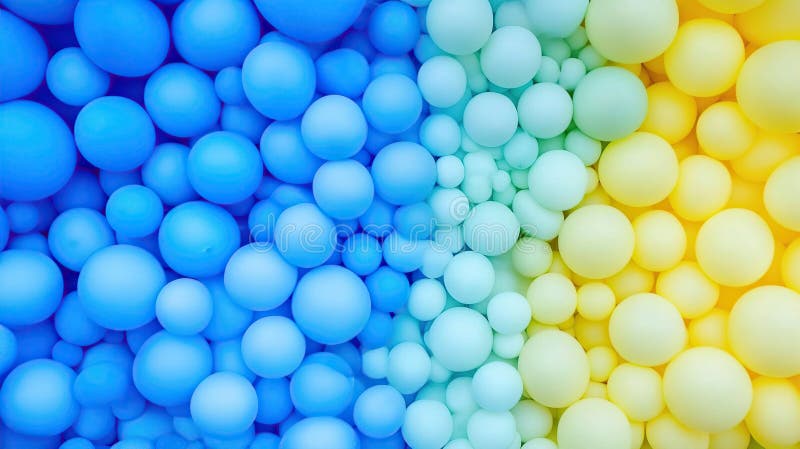 Colorful Balloon Wall Backdrop, Event Decor, Pastel, Studio Stock Photo ...