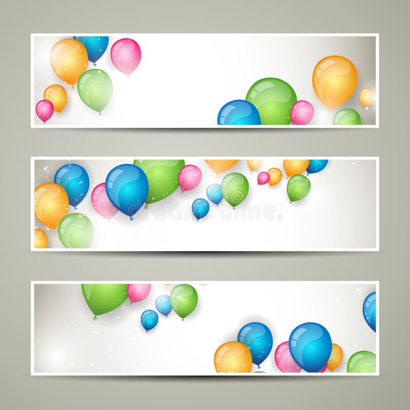 Colorful Balloons stock illustration. Illustration of multicolored ...