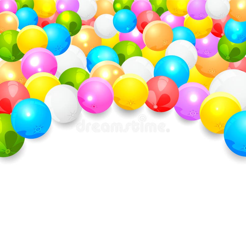 Colorful Balloons stock vector. Illustration of colorful - 37746447