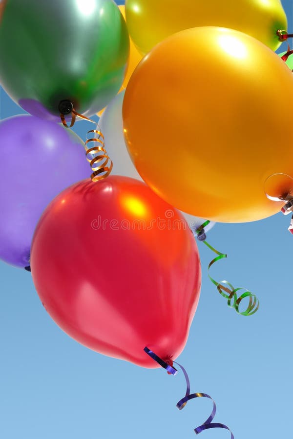 Colorful balloons stock photo. Image of year, lifestyle - 7643802
