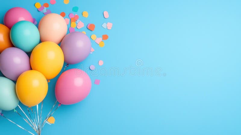 Colorful Balloons and Confetti Create Festive Atmosphere for ...