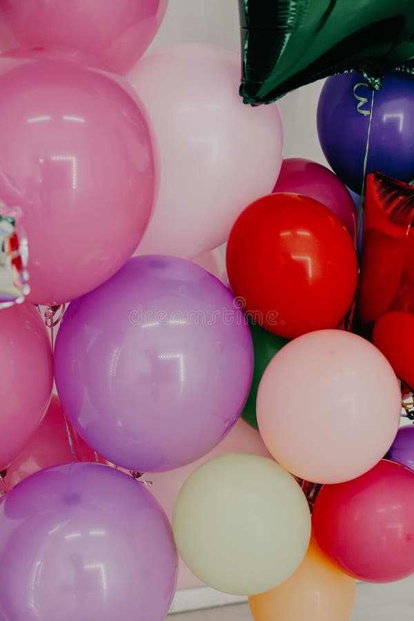 Colorful Balloons on Holiday Nice Good Like Stock Photo - Image of gift ...