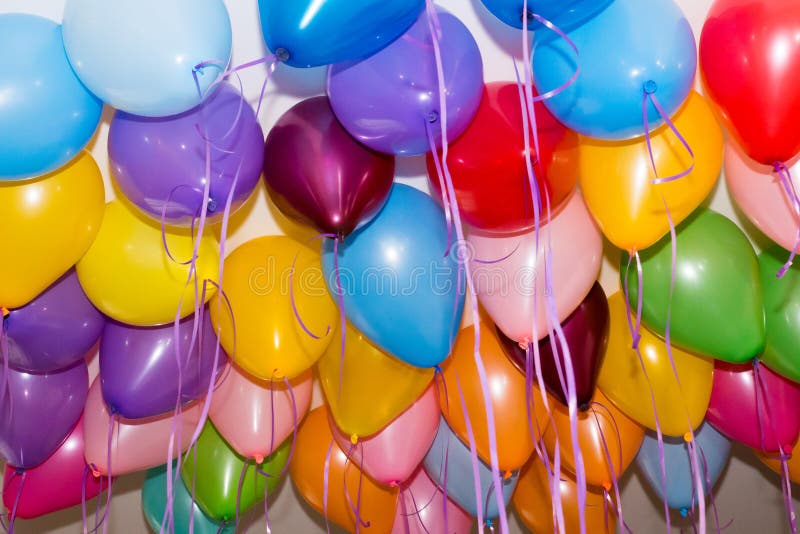 Colorful balloons stock image. Image of party, festive - 66837577