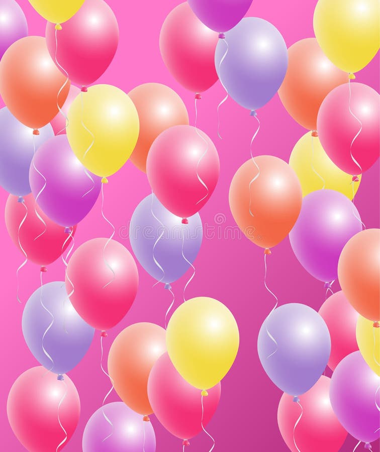 Colorful Balloons set stock vector. Illustration of nice - 17597951