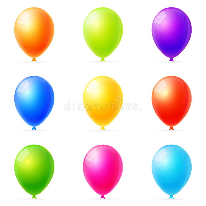 Colorful balloons stock vector. Illustration of balloons - 62353325