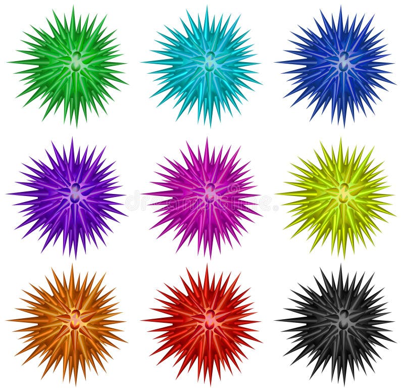 Circular spikes stock illustration. Illustration of rangoli - 881661