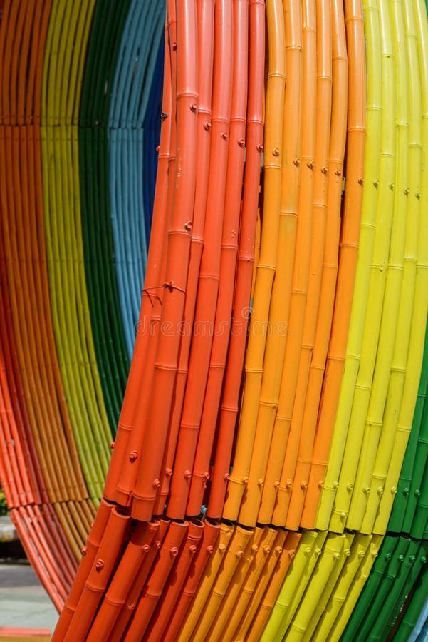 Colorful Bamboo Texture Close Up Stock Photo - Image of grunge ...