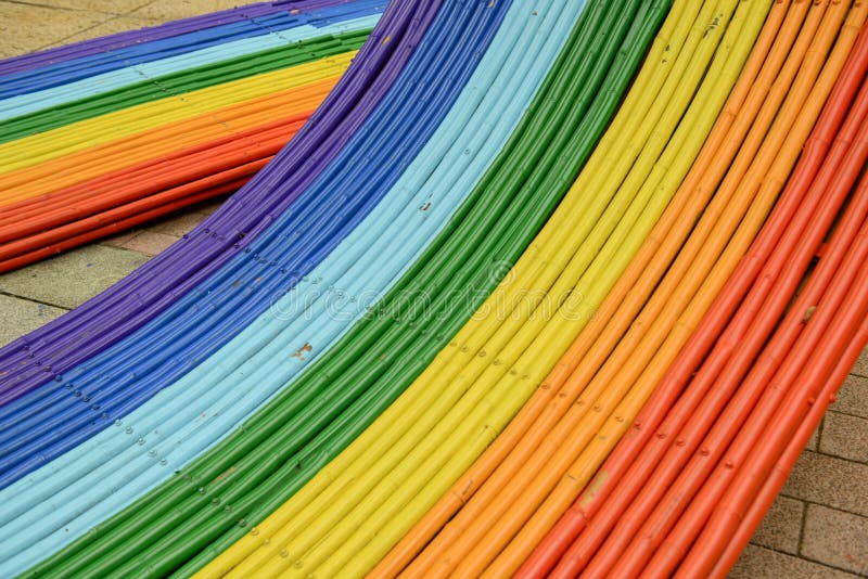 Colorful Bamboo Texture Close Up Stock Photo - Image of multicolored ...