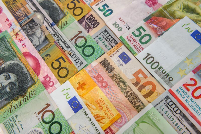 Colorful Banknotes of Different Countries As Background Close Up Stock ...