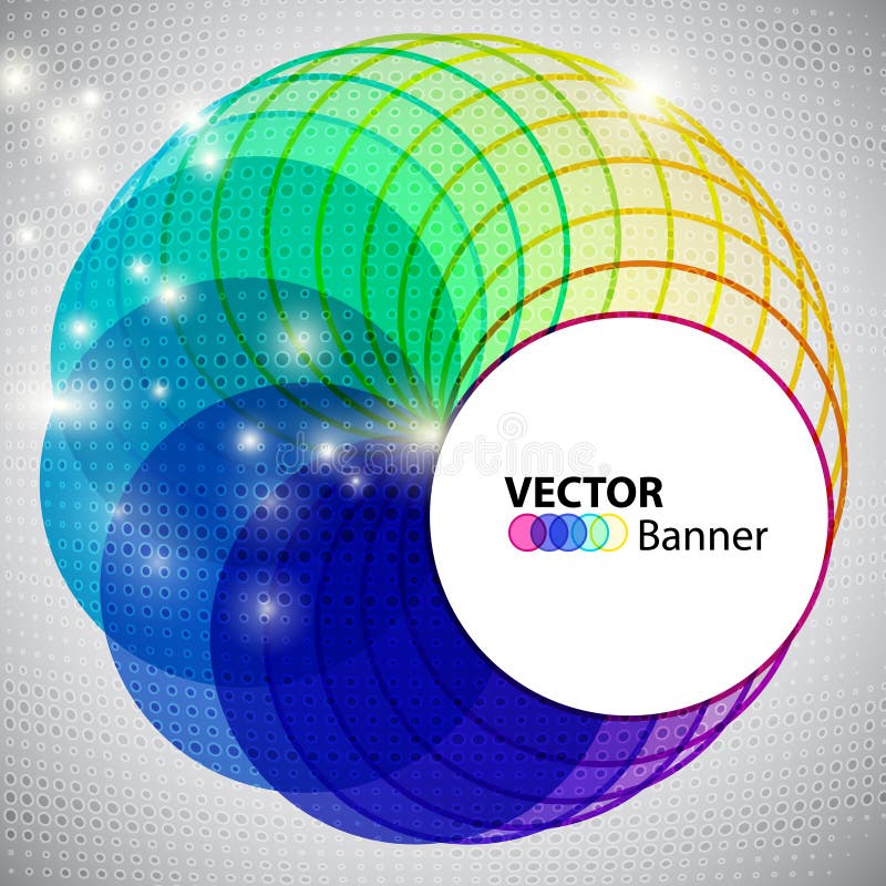Colorful banner stock illustration. Illustration of design - 17354129