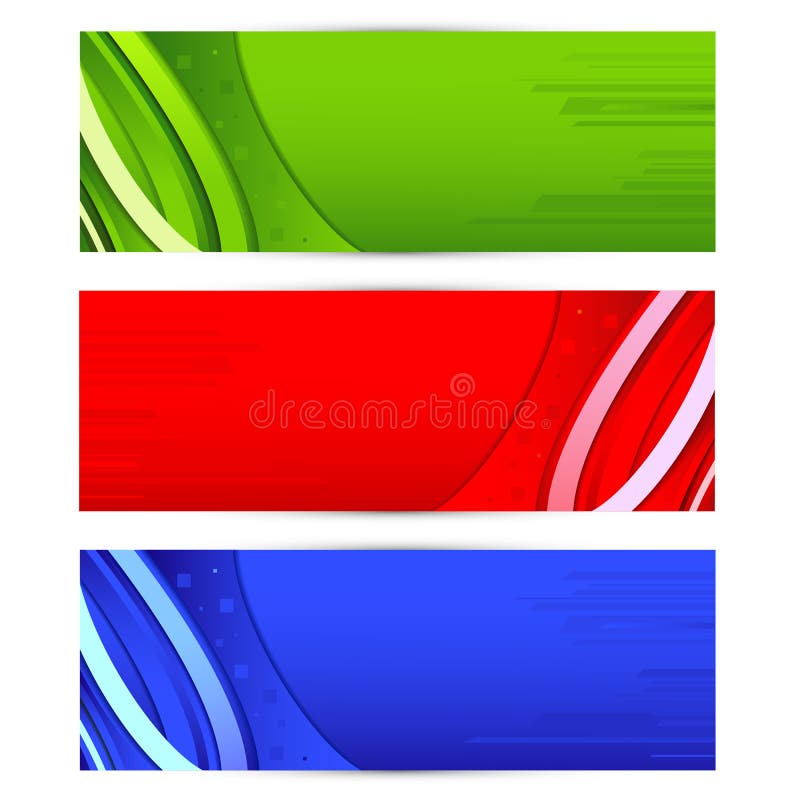Colorful Banner stock illustration. Illustration of layout - 29021025
