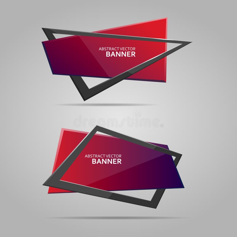 Colorful banner with frame stock vector. Illustration of advertisement ...